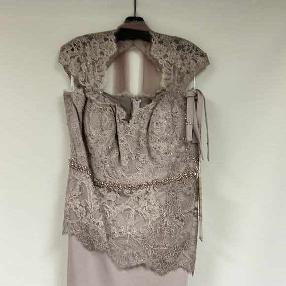 Mon Cheri | Dresses | Mon Cheri Lace Plus Size Embellished Gown | Poshmark
